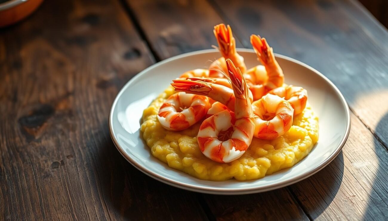 Polenta E Schie: La Ricetta Tradizionale Con Gamberetti Di Laguna