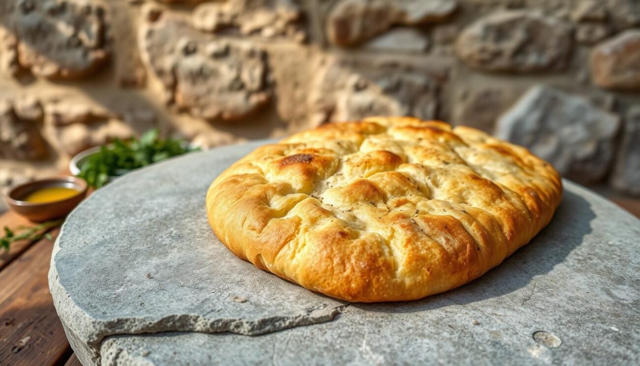 Torta Al Testo Umbra: Pane Piatto Cotto Su Pietra, Ricetta Contadina ...